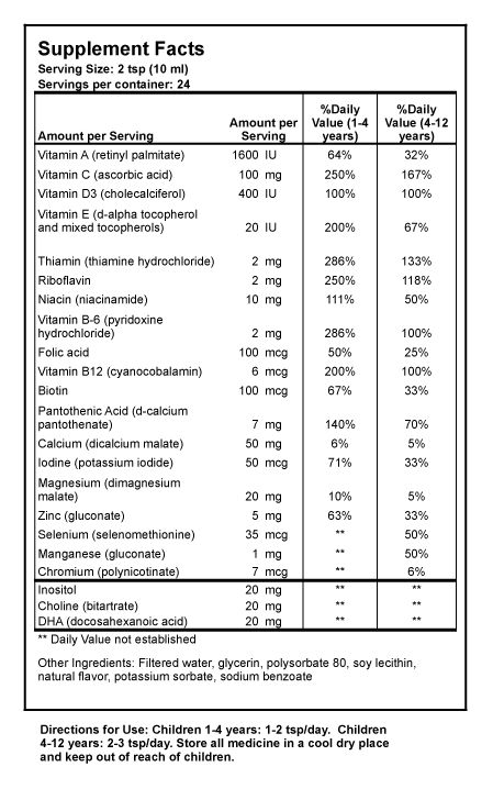 RELOAD 4 KIDZ SYRUP 237ml – Abidol Pharmaceuticals Limited