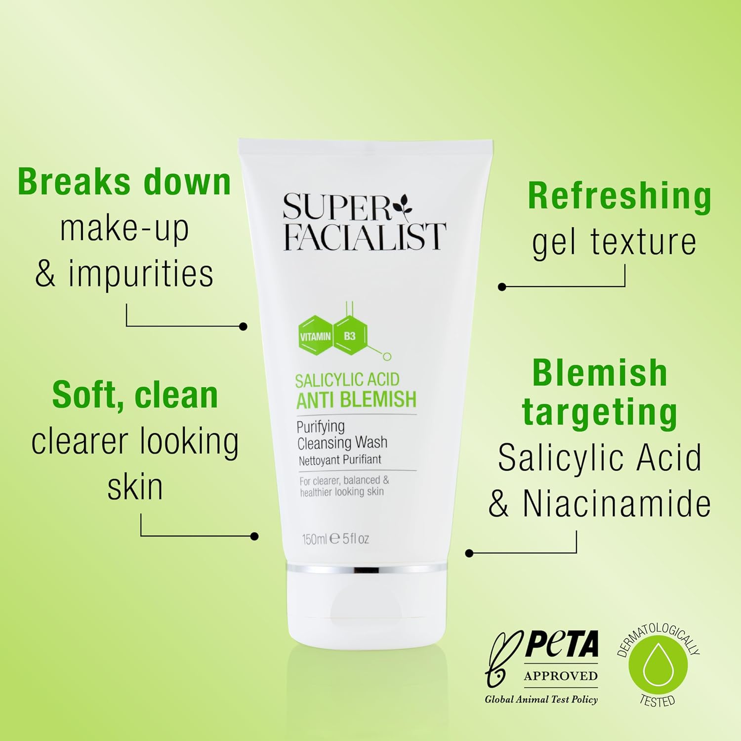 Super Facialist – Salicylic Acid Anti Blemish Purifying Cleansing Wash ...